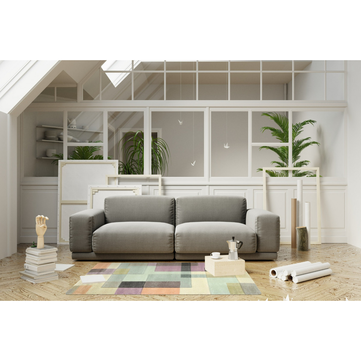 Kusový koberec Pastel / Indigo 22798/110