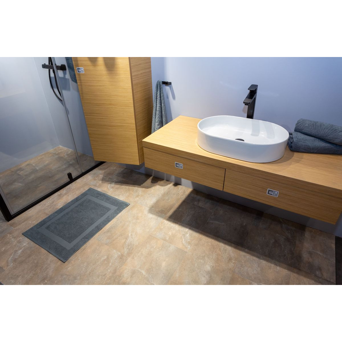 PVC podlaha AladinTex 150 Modern Slate grey-beige