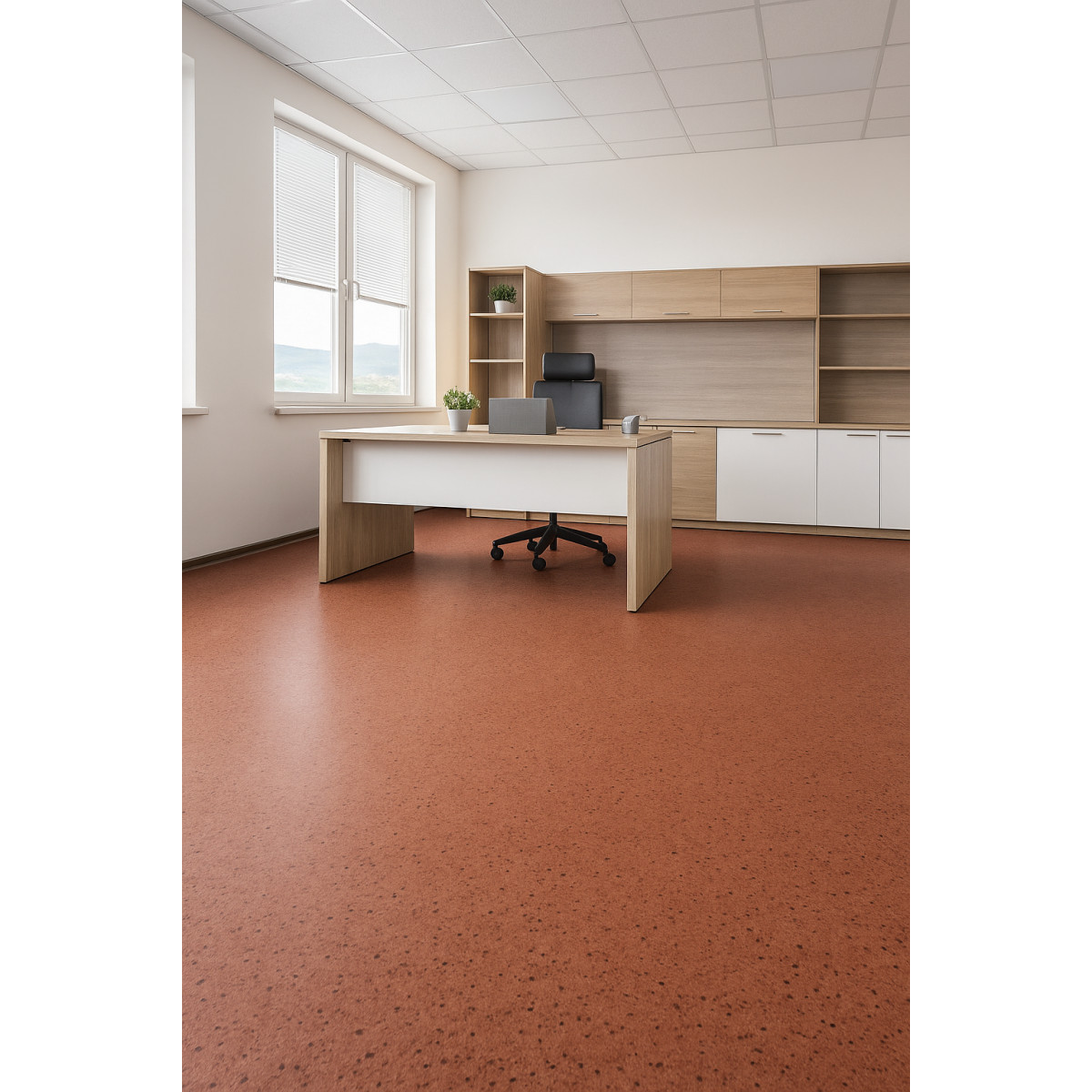 PVC podlaha Flexar PUR 603-09 červená